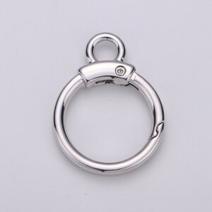 1pc Wholesale Push Spring Ring 24k Gold , Spring Ring for Jewelry ...