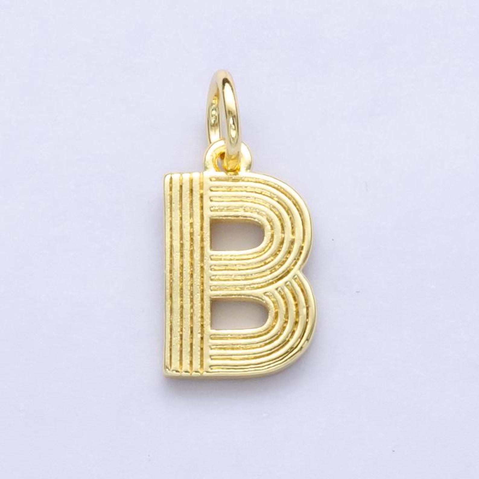 24K Gold Filled the Grove Disco Alphabet Charm Initial Name ...