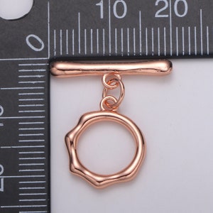 1pc Toggle Clasp With Jump Ring Chose Color-gold, Rose Gold Black ...