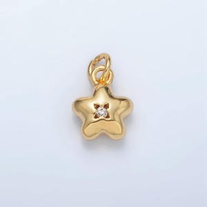 Mini Gold Star Charm Small Star Charm Celestial Charms 24k Gold Filled ...
