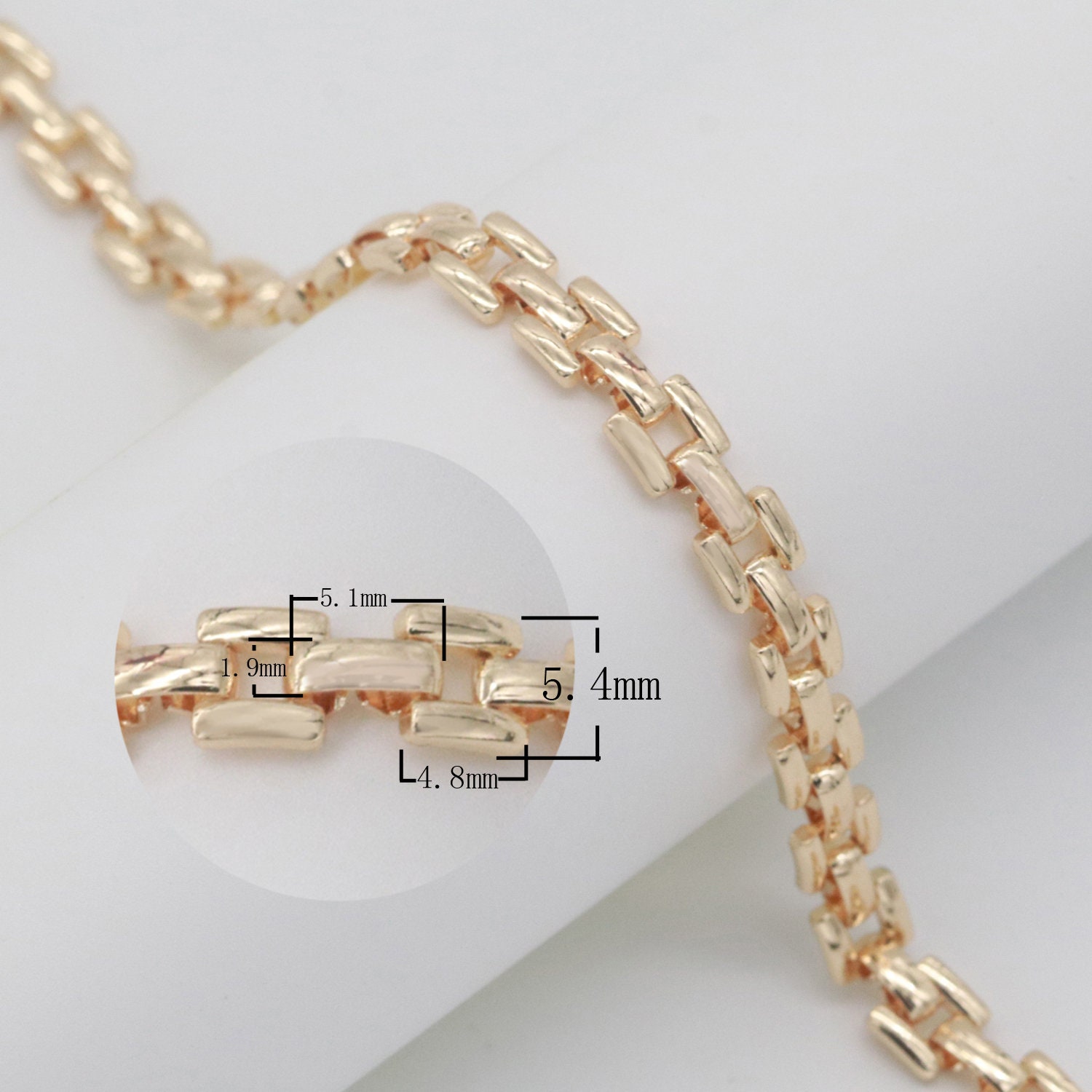 Gold Panther Link Chain by Yard Silver Panther Link Chain | Etsy