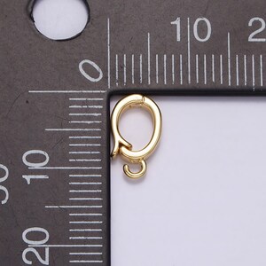 14K Gold Filled Hinged Pull Clasp Charm Bail Necklace Enhancer Bail ...