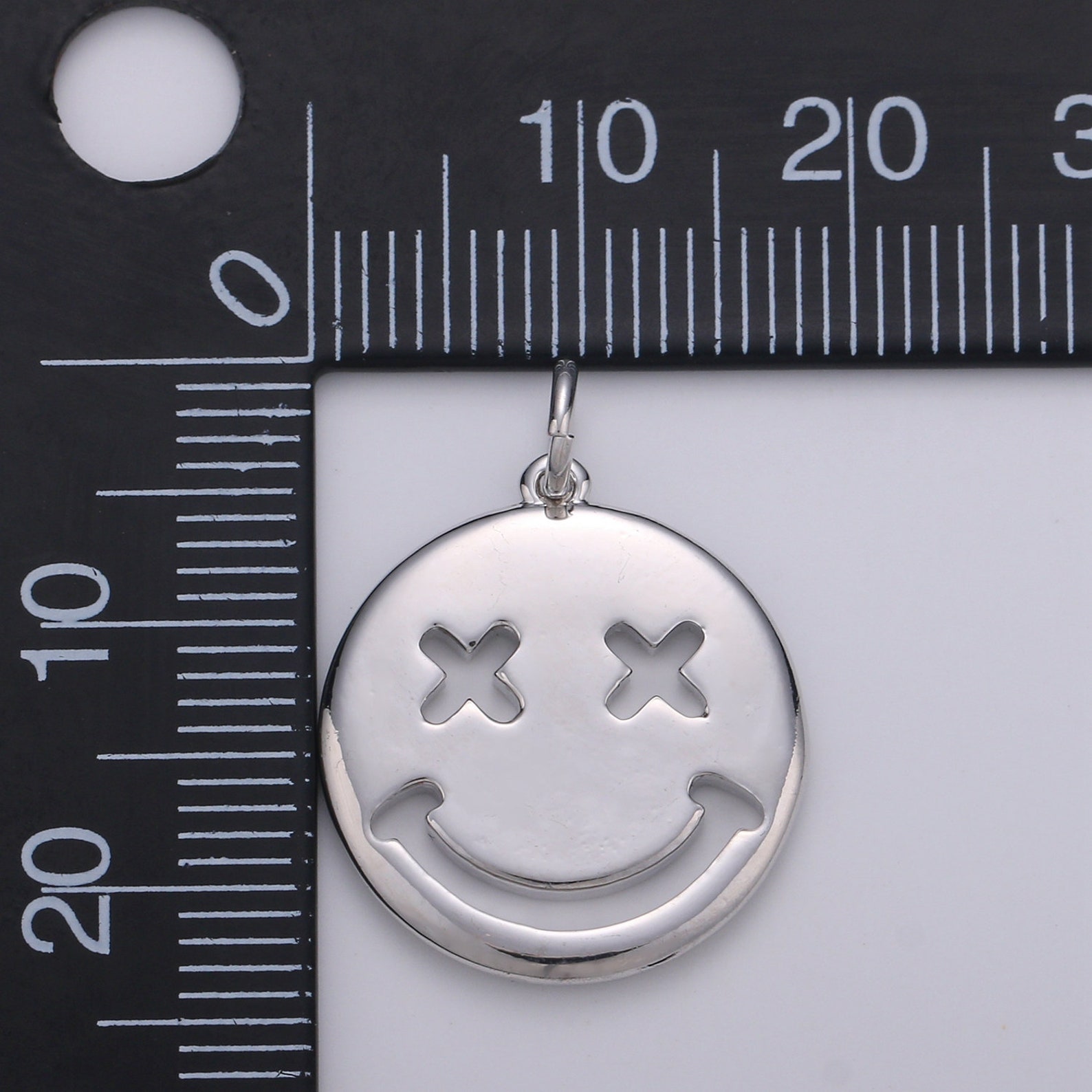 Double Sided Gold Happy Face Charm Smile Face Charms Emoticon - Etsy