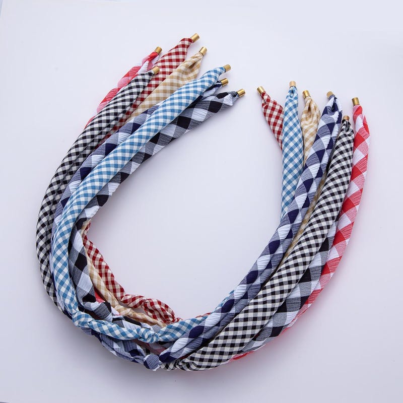 Red Fabric Scarf Necklace - Etsy