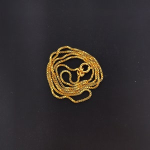 1pc 18'' Ready to Wear Gold Square Box Chain Necklace, Layering Dainty ...