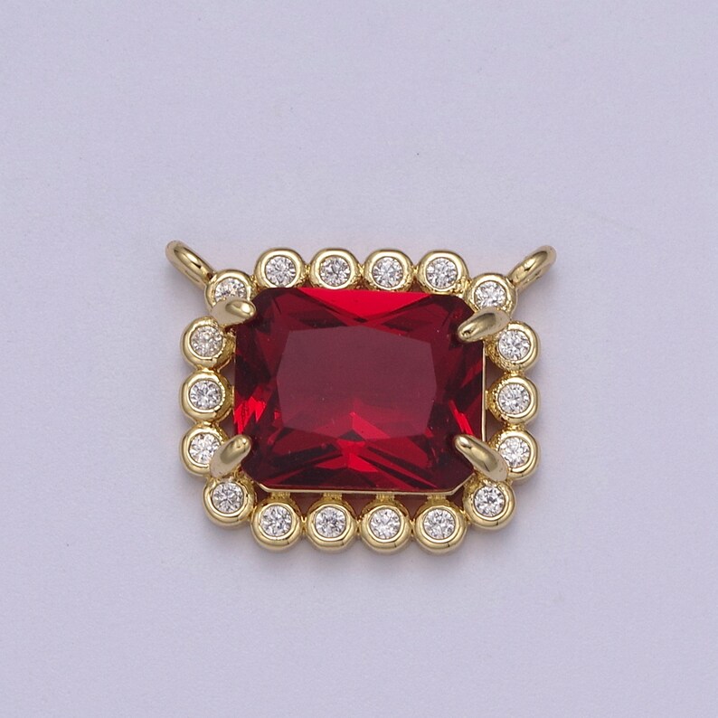 CZ Square Link Connector 14k Gold Filled CZ Link Connectors - Etsy