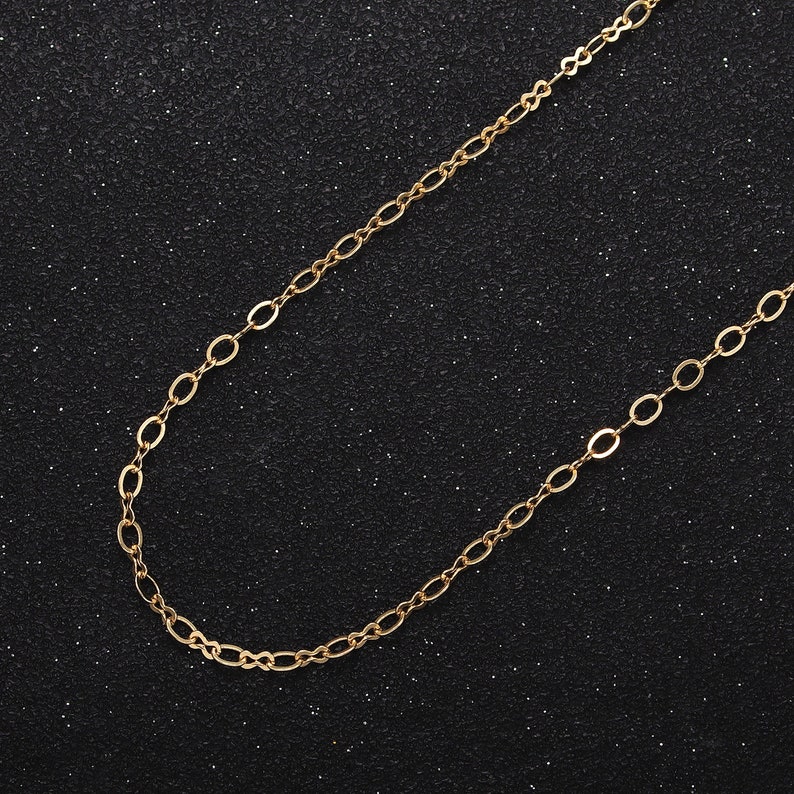 Dainty Gold Filled 2.2mm Cable Figure Eight 8 Link Unfinished - Etsy
