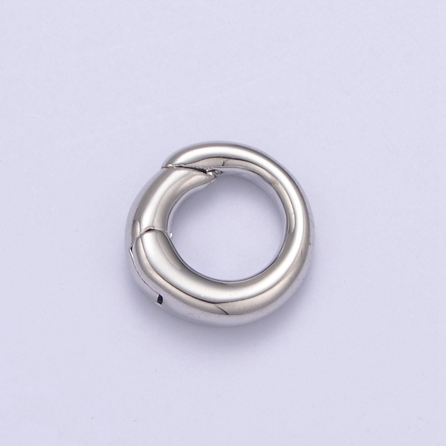 Mini Gold Silver Spring Gate Ring 10mm Round Circle Ring - Etsy