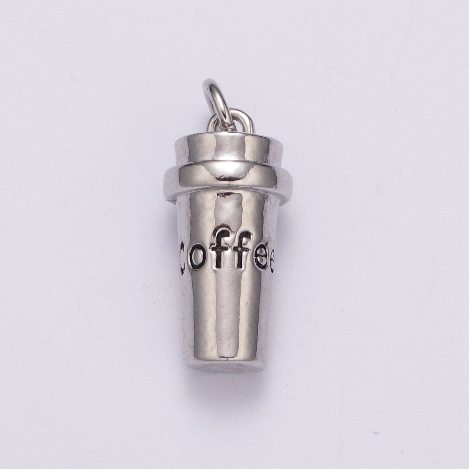 1pc Gold Coffee Cup Charm, White Goldfilled Coffee Pendant Charm,for ...