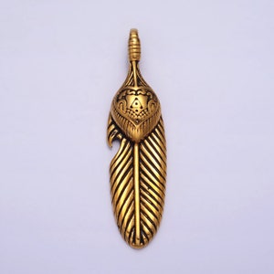 Men Indian Feather Charm Stainless Steel Tribe Charm in - Etsy