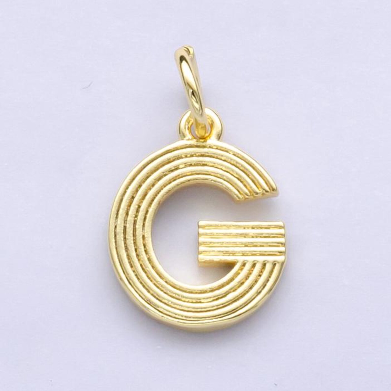 24K Gold Filled the Grove Disco Alphabet Charm Initial Name ...