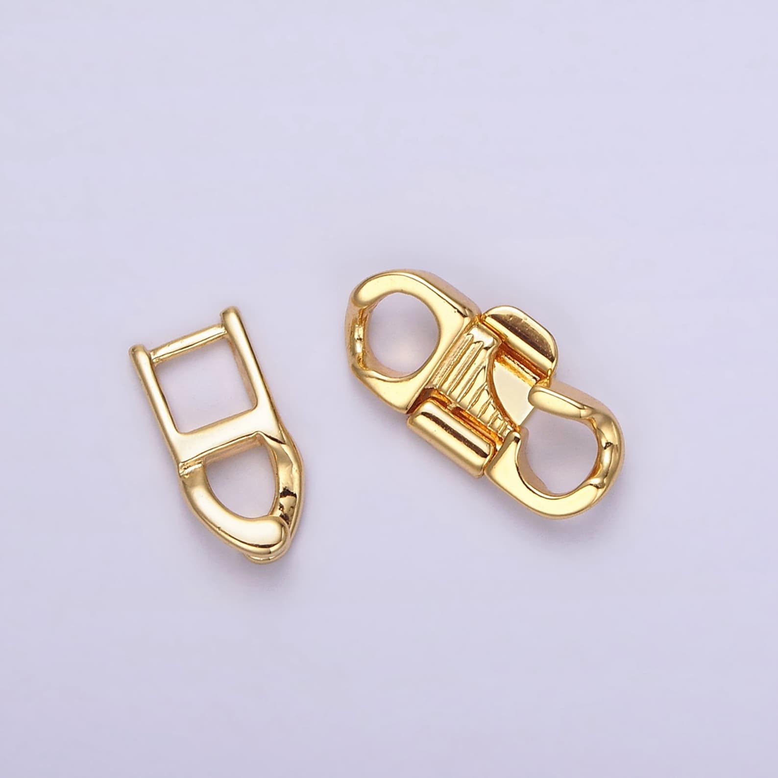 14K Gold Filled Snap Lock Minimalist Jewelry Closure Findings Supply ...