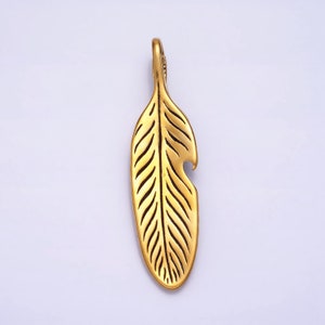 Men Indian Feather Charm Stainless Steel Tribe Charm in - Etsy