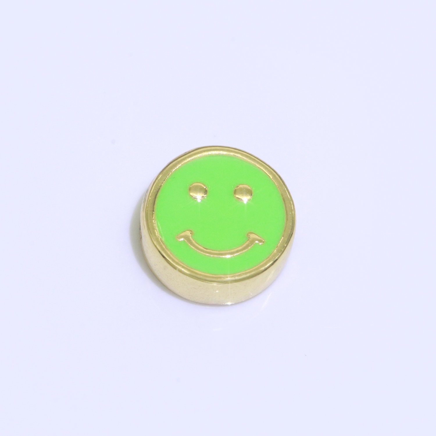 10mm Enamel Heart Smile Face Bead Emoji Bead Happy Face - Etsy