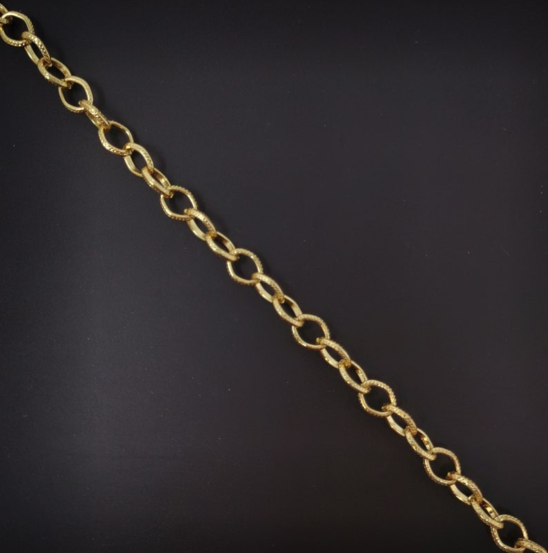 Gold Rolo Cable Chain by Yard Rolo Cable Chain by Foot - Etsy