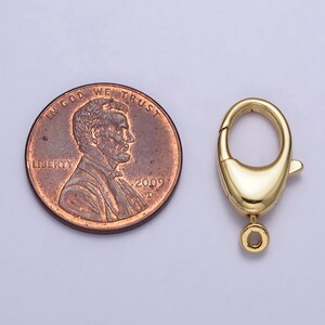 Dainty Oval Lobster Lock Gold Lobster Charm Lock Finding Connector ...