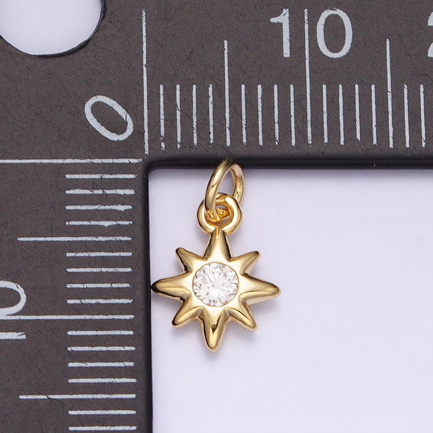 16k Gold Filled Mini Star Pendant Star Burst Celestial Jewelry Add-on ...