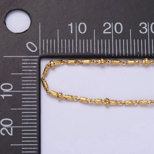 16k Gold Filled Beaded Satellite Chain Gold Filled Silver - Etsy
