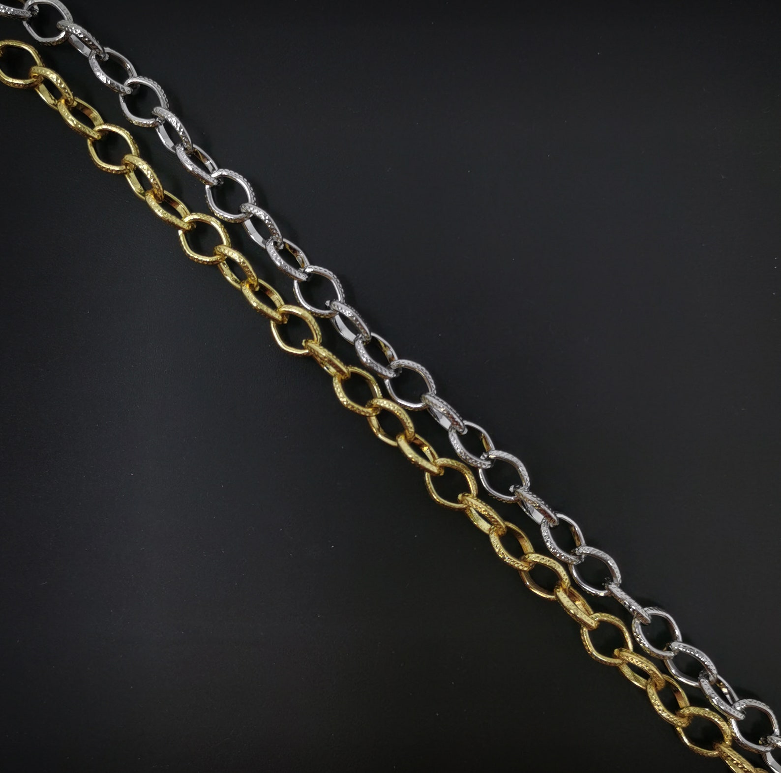 Gold Rolo Cable Chain by Yard Rolo Cable Chain by Foot | Etsy