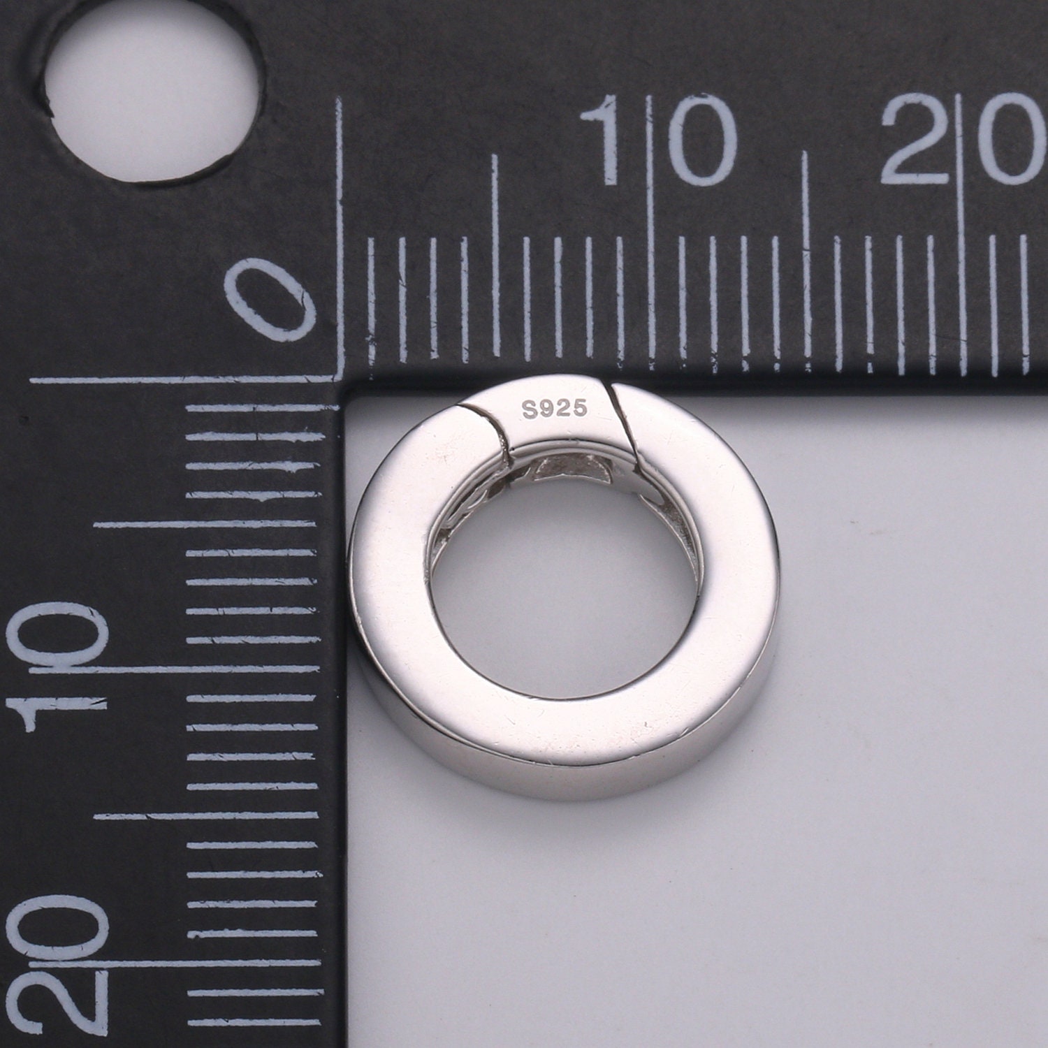 1 Pc 925 Sterling Silver Spring Gate Ring 13.7mm Push Gate | Etsy