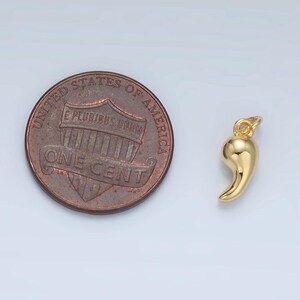 Dainty Gold Tear Drop Pendant 24k Gold Filled Comma, Apostrophe Symbol ...