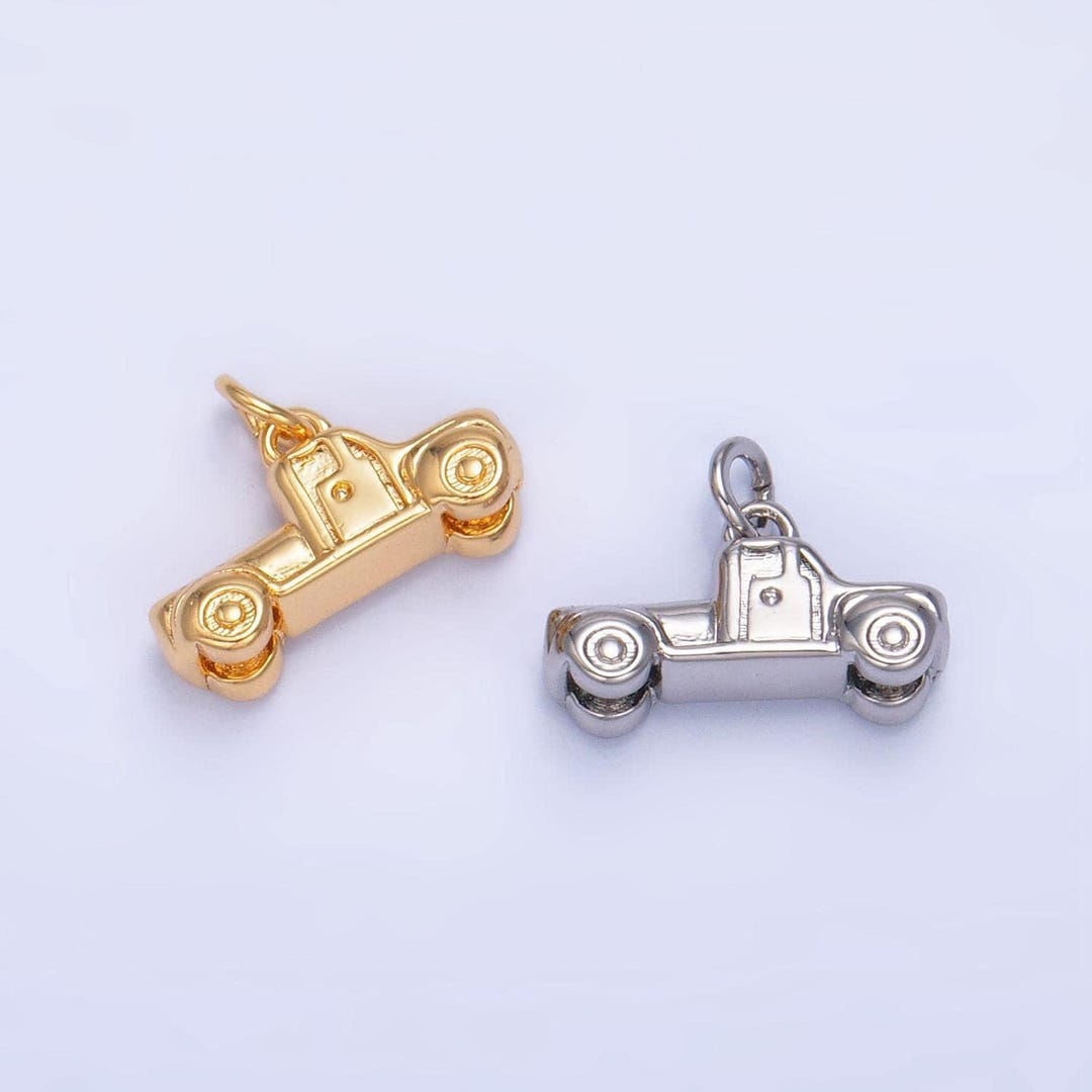 Mini Gold Pick up Truck Car Charm for Necklace Bracelet Pendant Antique ...