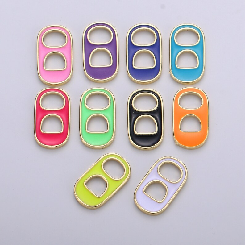 14K Gold Soda Tab Pull Tab Can Tab Pendant Charm for - Etsy