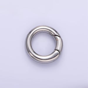 Mini Push Gate Ring 14k Gold Filled Clasp Charm Holder Spring Closure ...