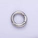 Mini Push Gate Ring 14k Gold Filled Clasp Charm Holder Spring Closure ...