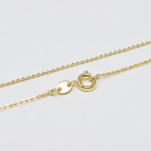 1pc 17.5 Ready to Use 14K Gold Fine Rolo Chain, Layering Rolo Chain ...