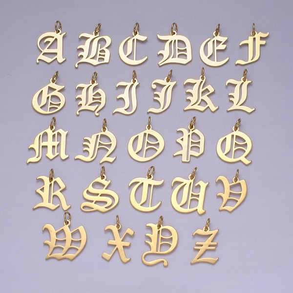 Gothic Gold H - Etsy