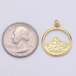 Dainty 24k Gold Filled Charm Element Charm Water Fire Earth Wind Charm ...