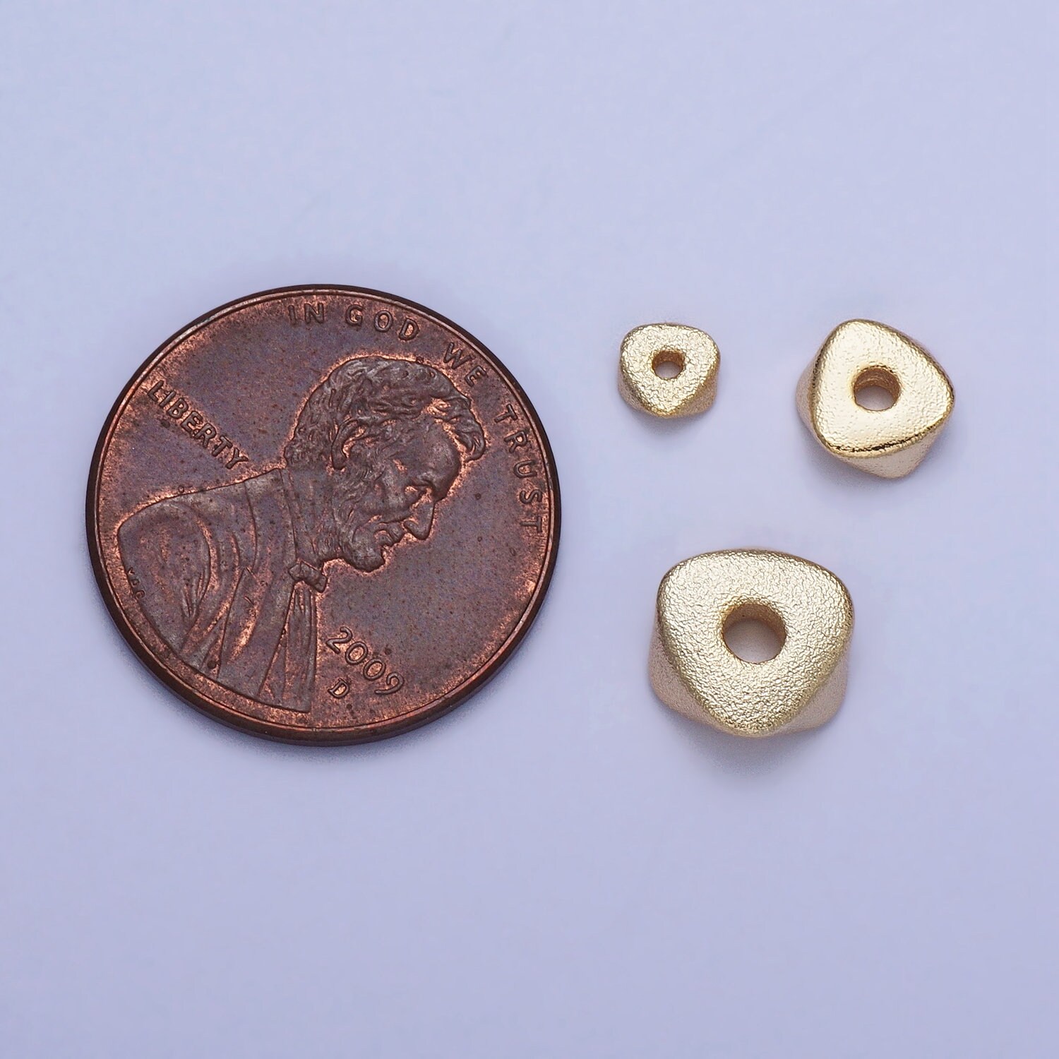 20x Matte Gold Plated Triangle Spacer Bead Geometric Spacer - Etsy