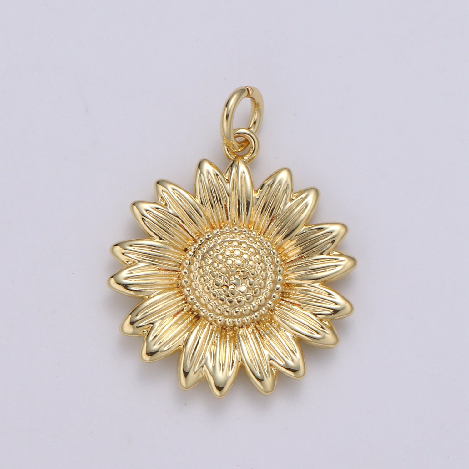 Dainty Sunflower Charm Gold Flower Charm for Bracelet Earring - Etsy