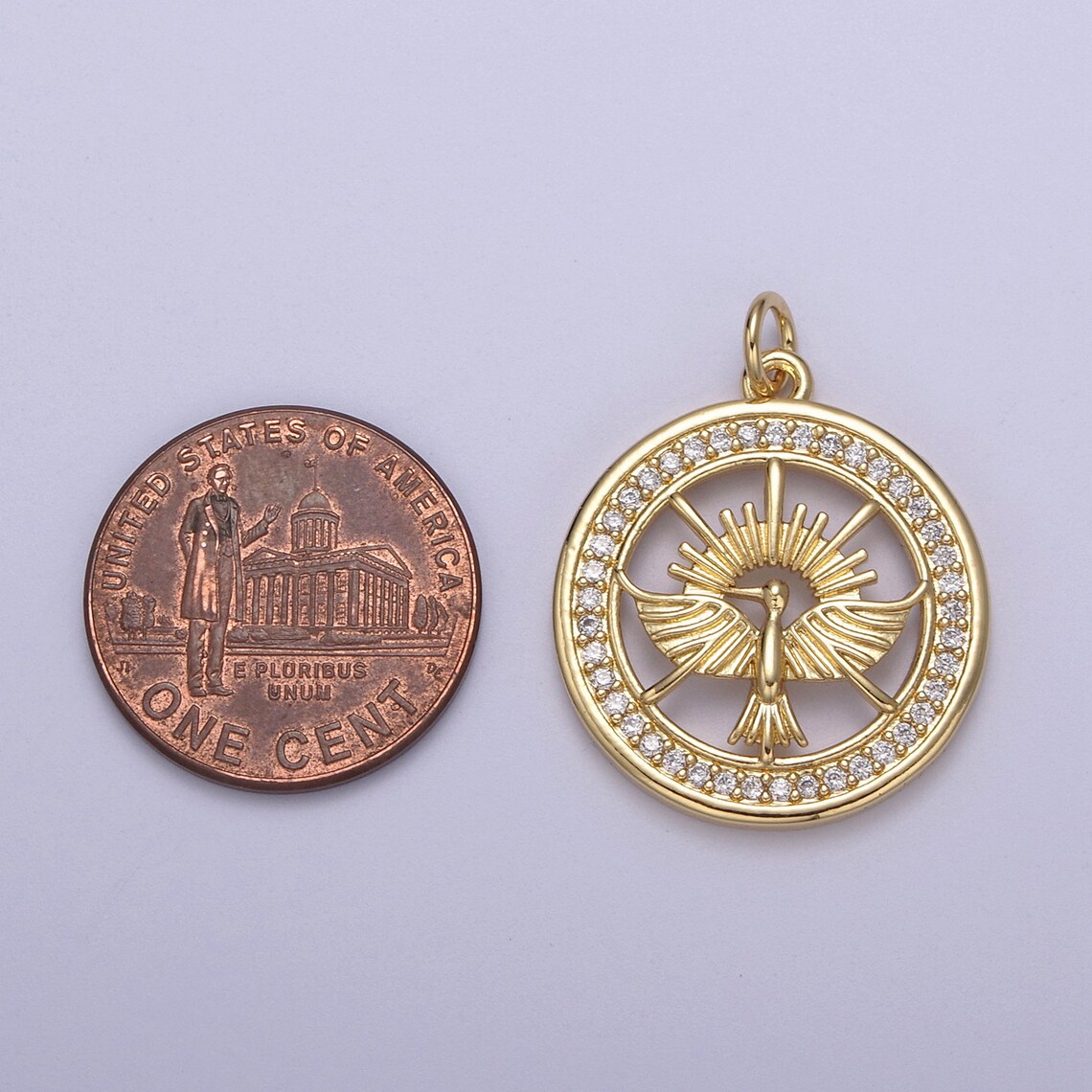 Gold Holy Spirit Dove Pendant Necklace Holy Spirit Religious - Etsy