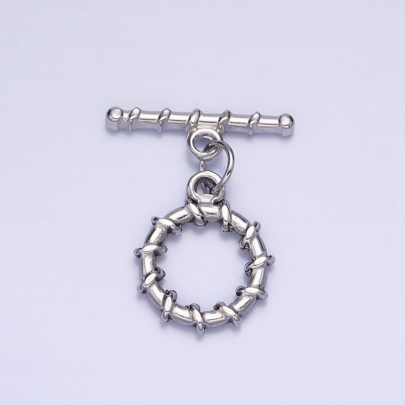 Round Toggle Clasp Connector, 18k Gold Filled OT Clasp End Clasp for ...