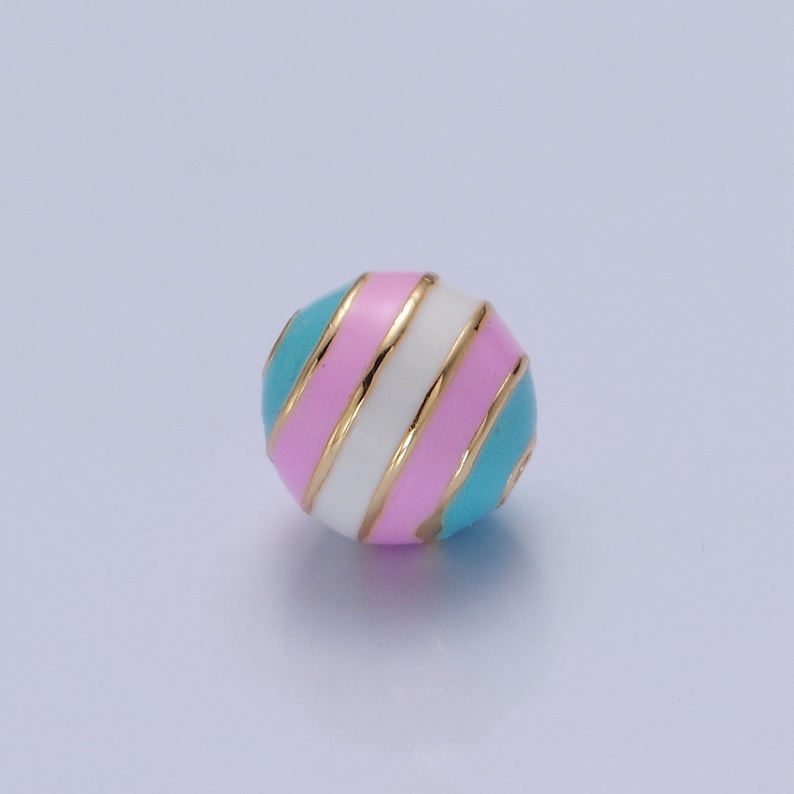 10mm Round Bead Ball Pride Flag Bead LGBTQ Pendant 14k Gold - Etsy