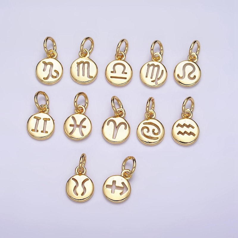 Zodiac Charms - Etsy