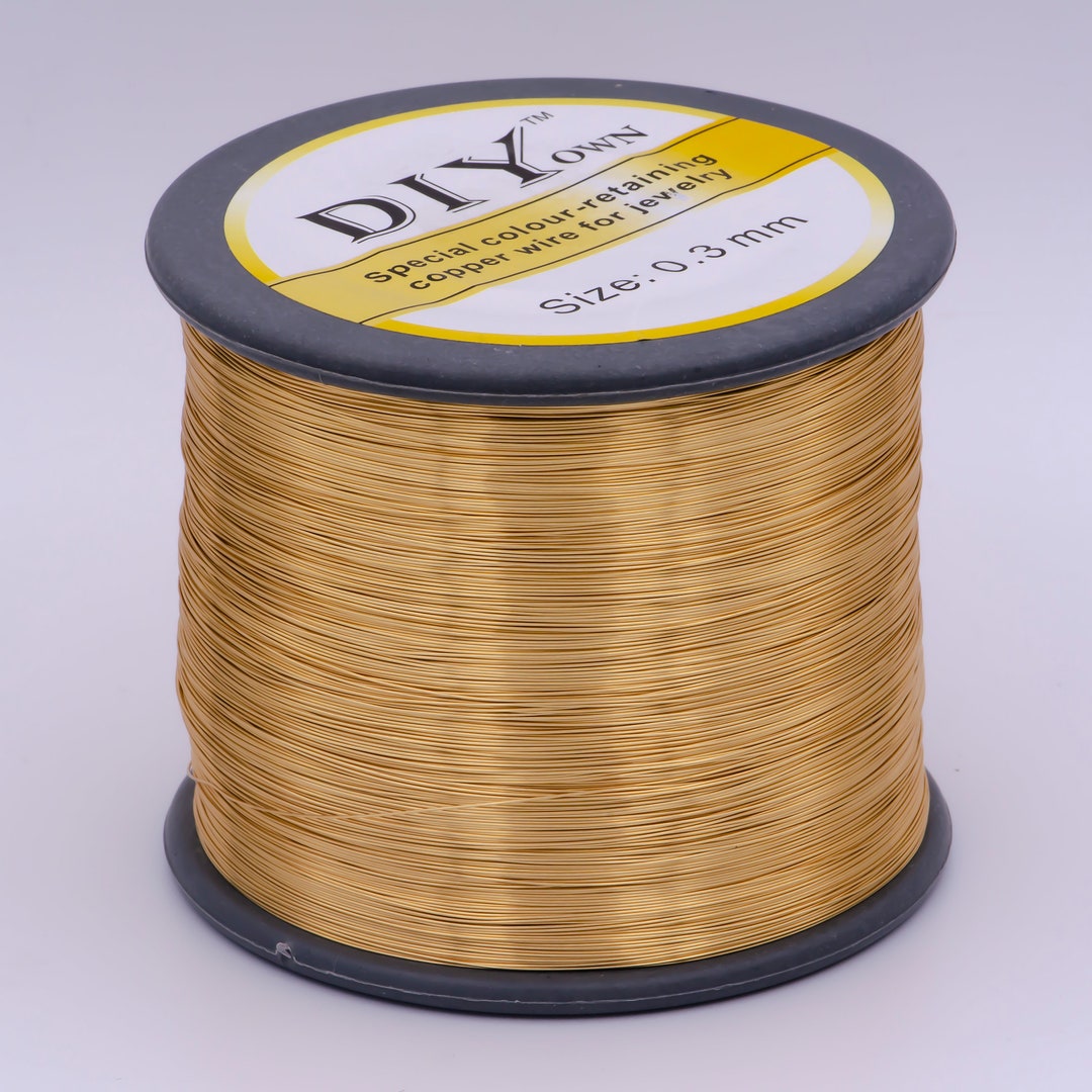 Full Spool Gold Wire Non Tarnish Beading Wire for Craft Supply Copper ...