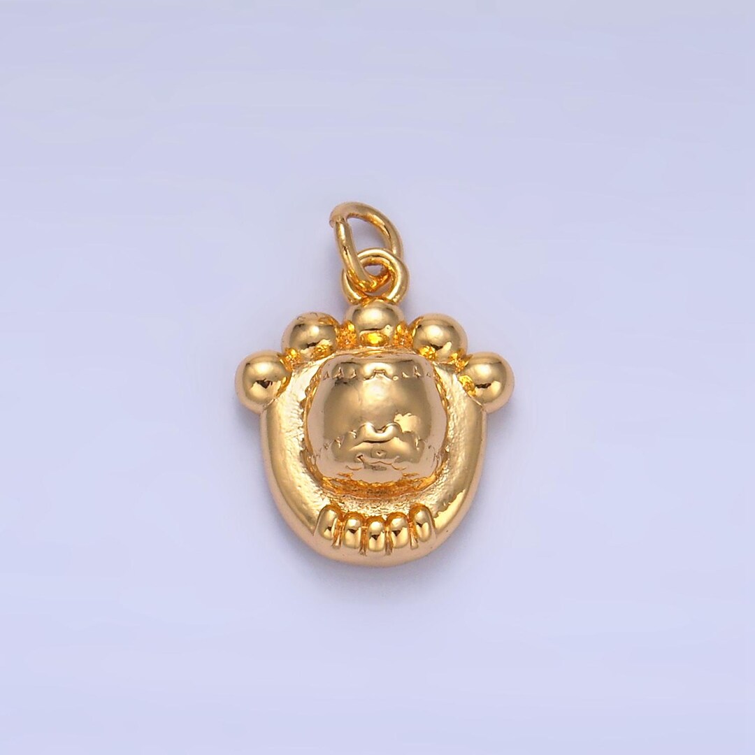 Minimalist Baseball Glove 24K Gold Filled Sports Charm for Jewelry ...