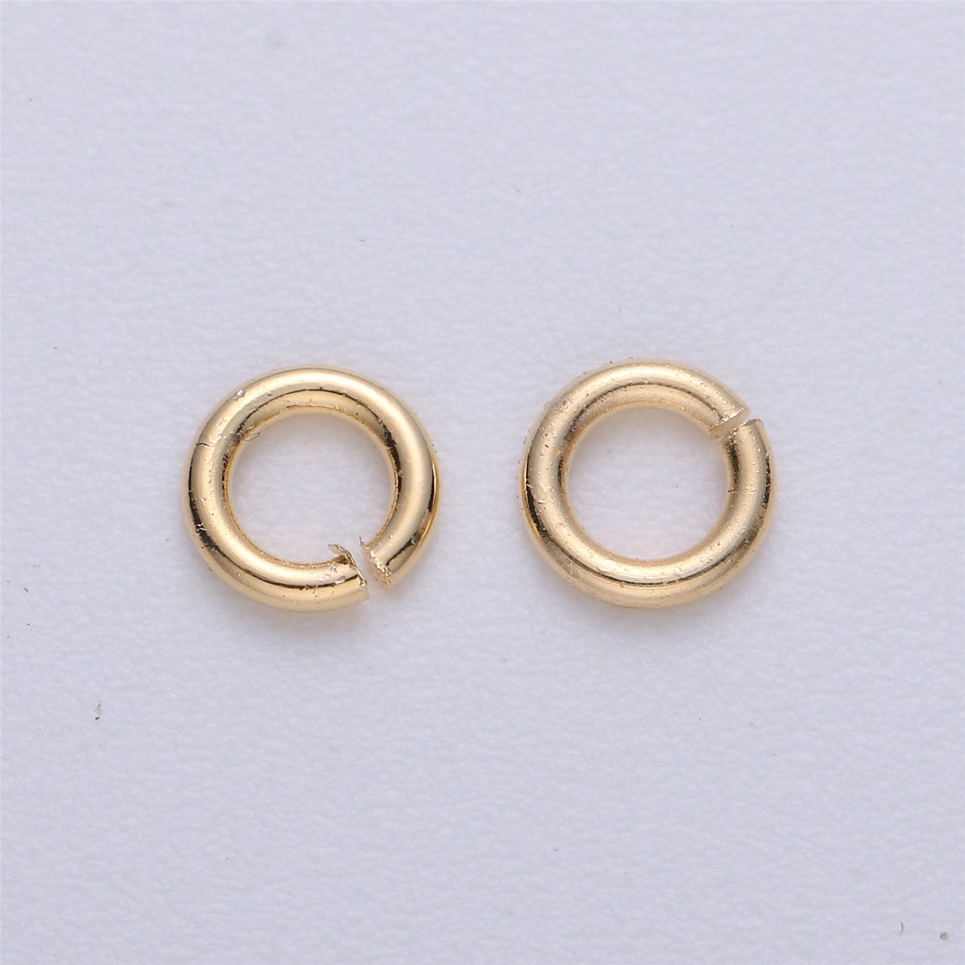 1mm X 5mm 18 Gauge Gold Filled Jump Ring Open Jump Rings, Jewelry ...