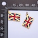 Gold Stainless Steel British Flag Pendant Union Jack Flag Pendant for ...