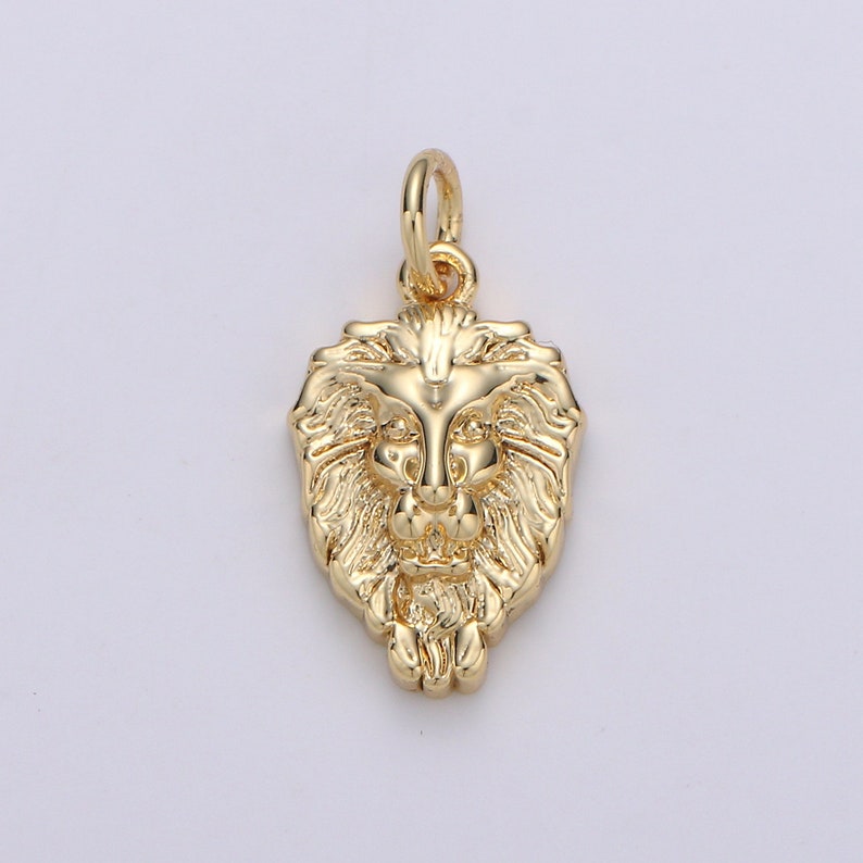 14k Gold Lion Charm Lion Pendant Lion Bracelet Lion Silver - Etsy