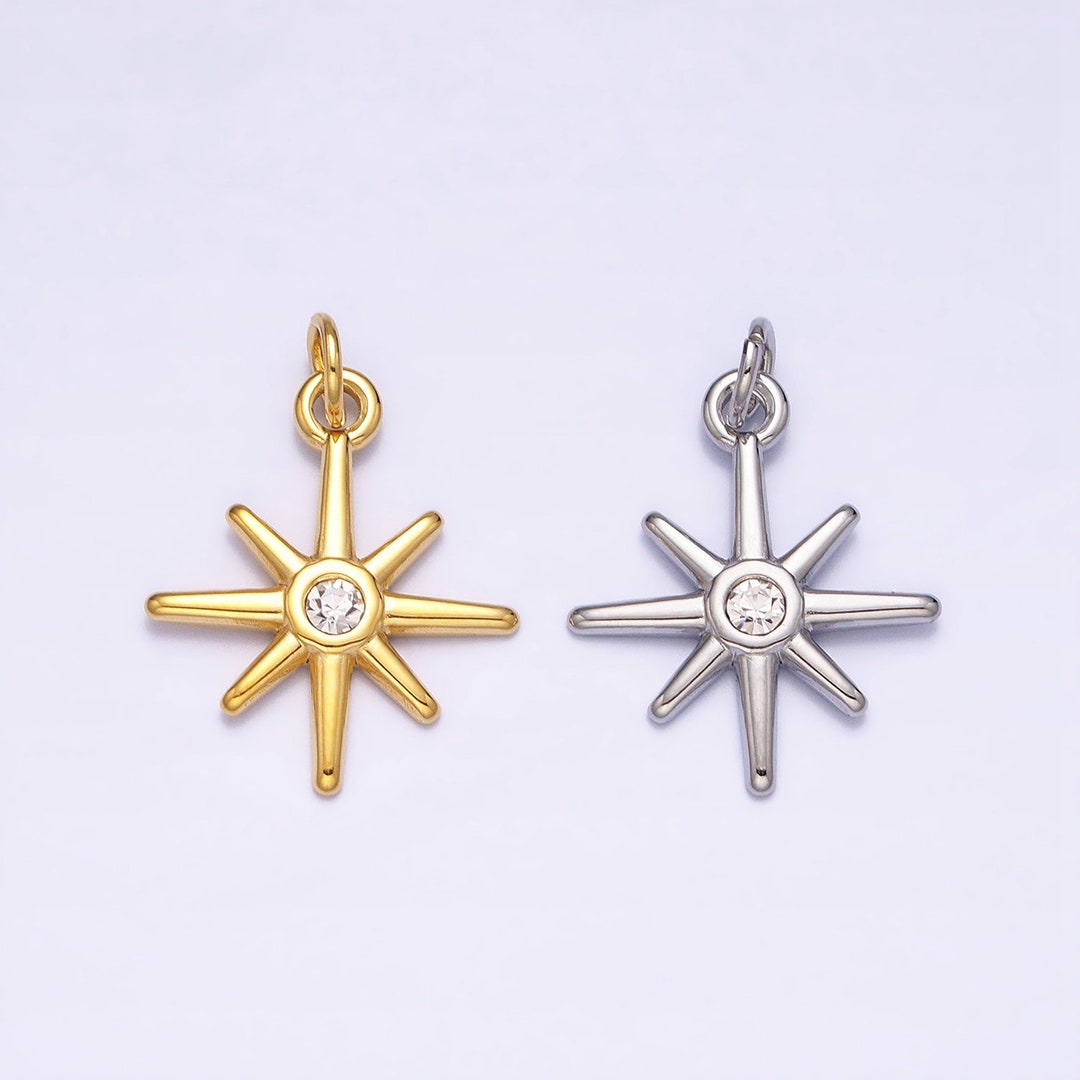 Mini Gold Star Charm North Star Pendant Celestial Jewelry for Necklace ...