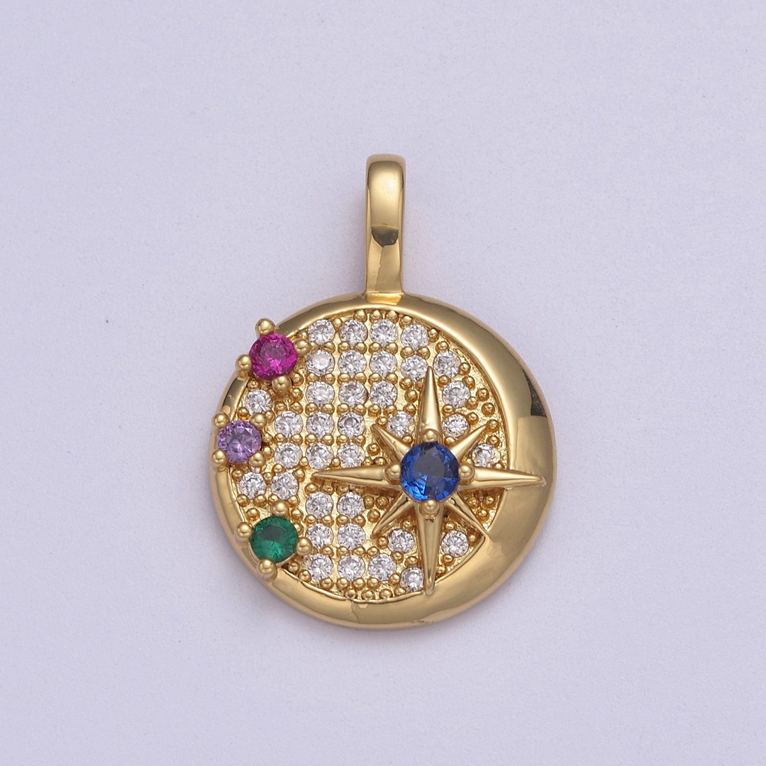 24K Gold Filled Mini Shooting Star Color Cubic Zirconia Bracelet ...