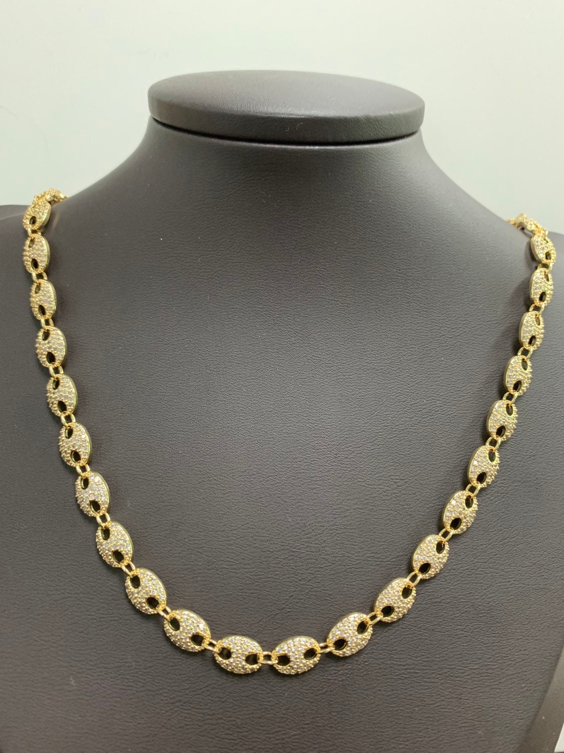 Cubic Cluster Anchor Chain 14K Gold by Yard Mariner Fancy | Etsy