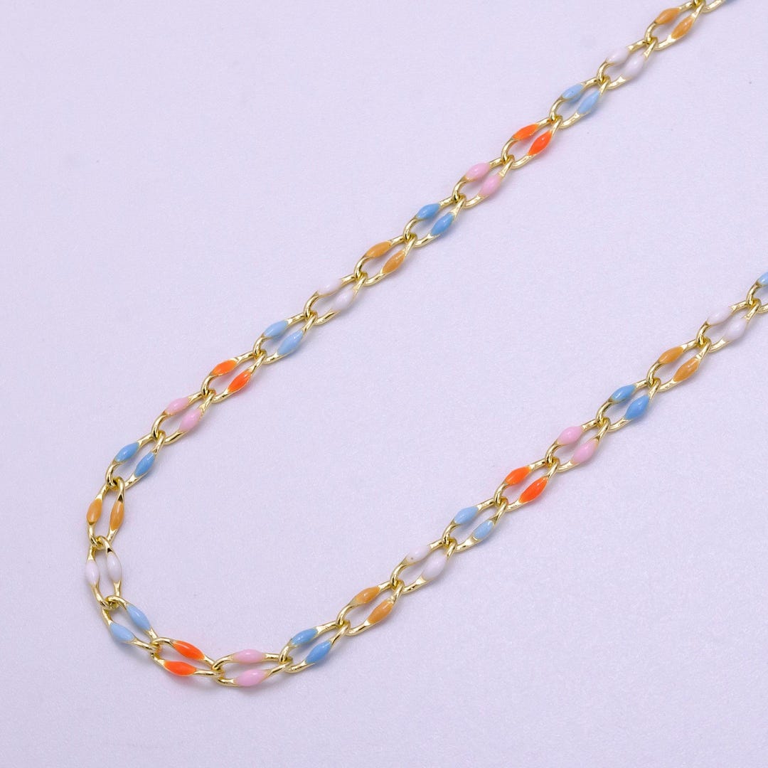 New Fall Season Enamel Chain for Jewelry Making Supply Permanent ...