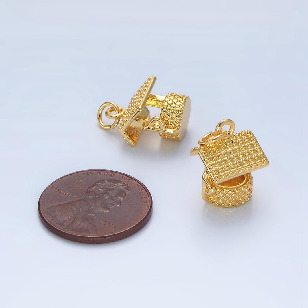 Mini 3d Gold Wishing Well Charm Pendant for Bracelet Necklace Earring ...