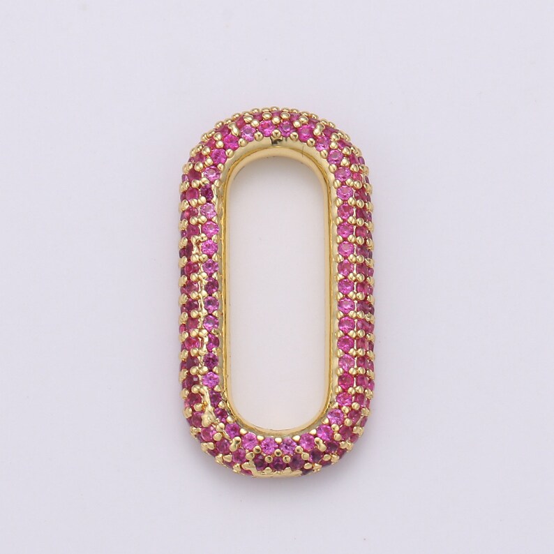 1pc Paper Clip Link End of the Belt Charm Interlocking | Etsy