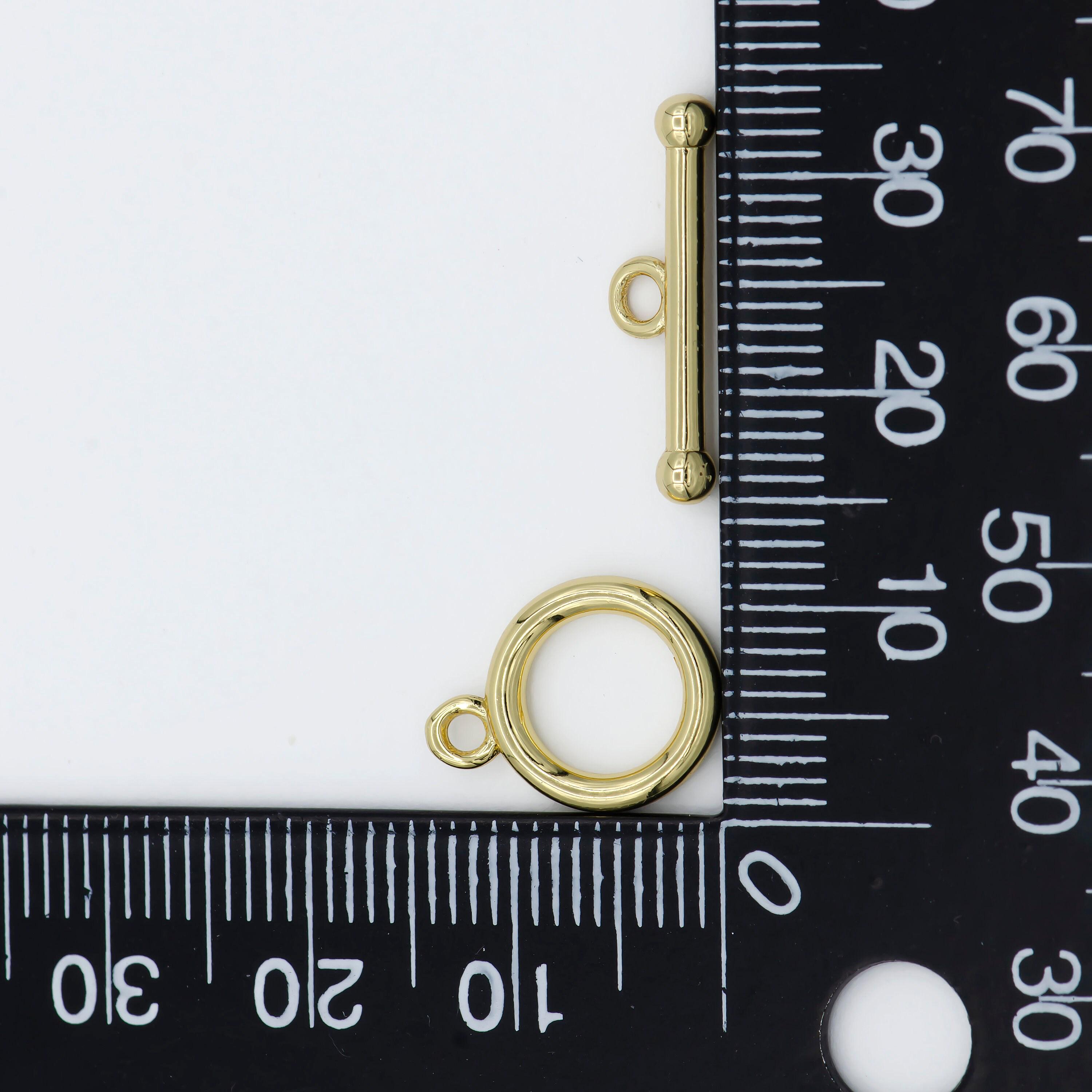 Simple Minimalist Gold Filled Toggle Clasp for Diy Jewelry Making for ...